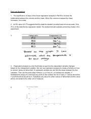 Post Lab Questions Experiment Pdf Post Lab Questions The Significance Of Slope Of The