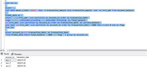 1100 Sql Problem Given A Table Accountbalance That Records Transactions Both Credits And