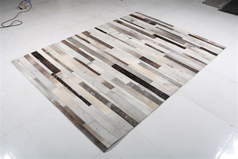 Modern Loom Jr 5340 Leather Patchwork Rugs From The Leather Rugs