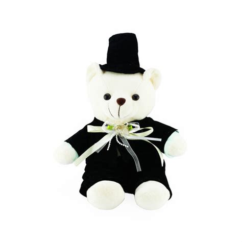 خرید و قیمت عروسک مدل خرس تدی داماد ارتفاع 29 سانتی متر از غرفه دکتر بالون