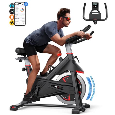 Merach Exercise Bike Magnetic Indoor Cycling Bike With 350lbs Weight
