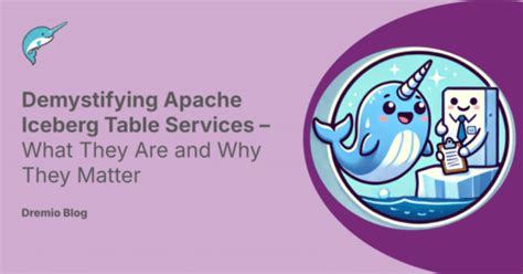 Demystifying Apache Iceberg Table Services What They Are And Why They Matter Dremio