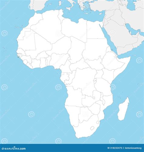 Blank Political Oceania Map Vector Illustration Isolated In White