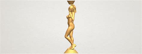 D Printed Naked Girl With Vase On Top By Miketon Mike Pinshape