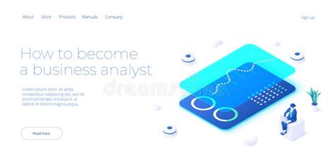 Data Analyst Or Scientist Concept In Isometric Vector Illustration Big Data Analysis Or