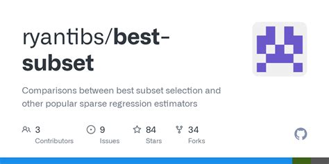 Github Ryantibsbest Subset Comparisons Between Best Subset