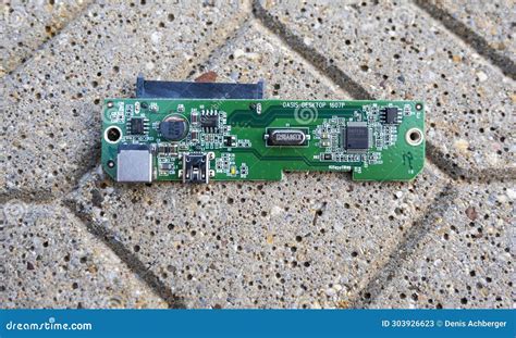 Detail Of A Small Printed Circuit Board Stock Image Image Of