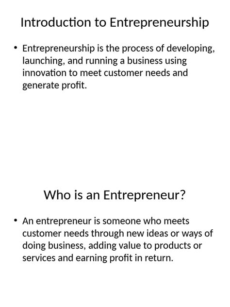 Entrepreneurship Skills Presentation Pdf