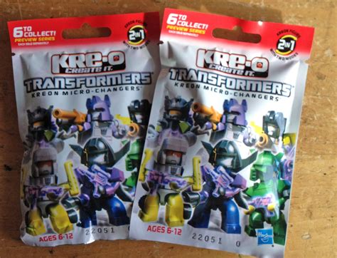 The Minifigure Collector Kre O Transformers Perview Series Blind Packs