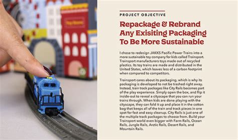 city rails sustainable train set packaging on behance