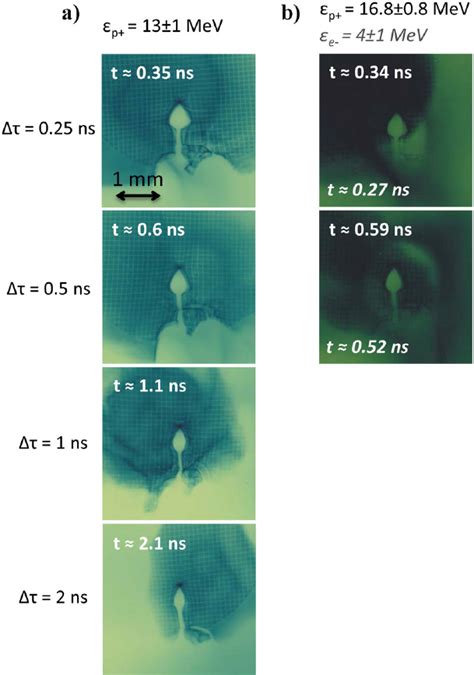Sample Rcf Data From Different Shots With Varying Delay Δτ A For 13 Download Scientific