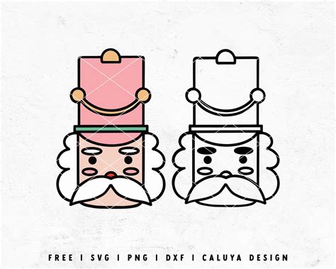 Nutcracker Svg Nutcracker Face Svg Christmas Ballet Svg Cute Christmas Svg Pastel