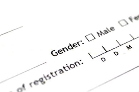 Premium Photo Unfilled Gender Checkbox Close Up Photo Of Official Document