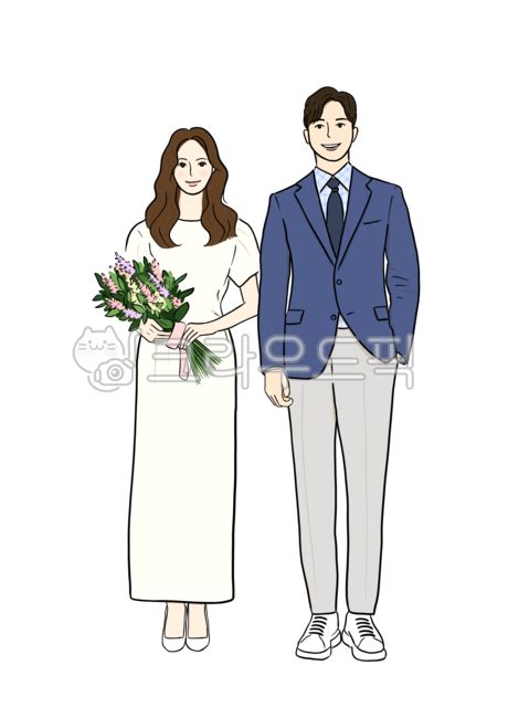 웨딩 웨딩일러스트 청첩장 일러스트 결혼식 사진이미지일러스트캘리그라피 Njiyom작가