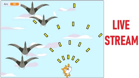 Make A Scrolling Shooter Game In Scratch Projectile Arcs Youtube