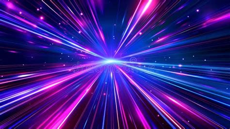 Animated Hyperspace Warp Speed Light Effect Background Galaxy Hyperspace Modern Velocity Tunnel