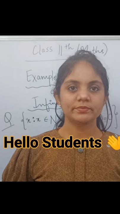 Example On Finite And Infinite Set Class 11th Maths Ch 1 Sets Shorts