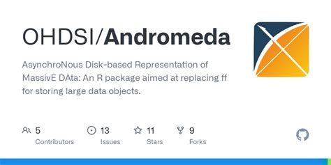 Github Ohdsiandromeda Asynchronous Disk Based Representation Of