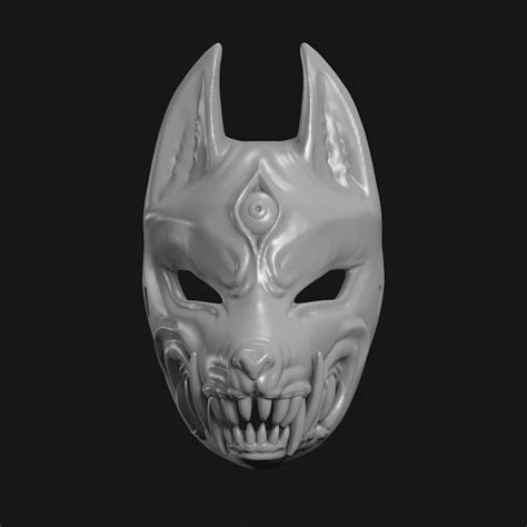 Kitsune Mask 3d Print Model