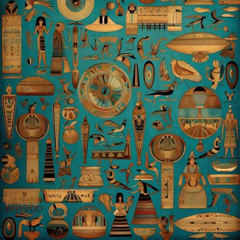 Premium AI Image Mystical Sands An Immersive Seamless Egyptian Texture