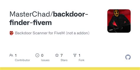 Github Masterchadbackdoor Finder Fivem 👺 Backdoor Scanner For Fivem