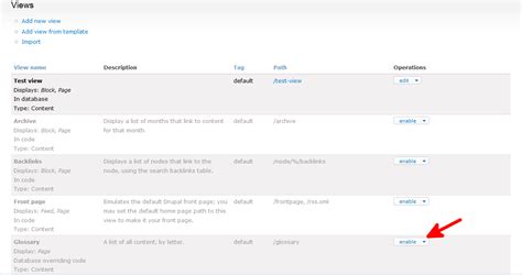 Enabling A View In Drupal 7 Views Inmotion Hosting