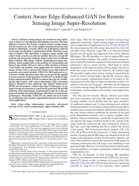 Context Aware Edge Enhanced Gan For Remote Sensing Image Super