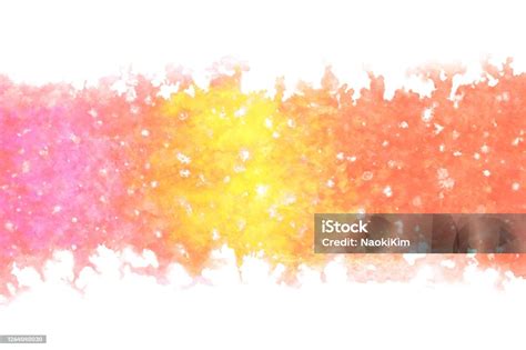 파스텔 색상 가을 붉은 노란색 추상에 그라데이션 수채화 페인트 웨이브 배경 벡터 일러스트 가을에 대한 스톡 벡터 아트 및 기타 이미지 가을 거친 고풍스런 Istock