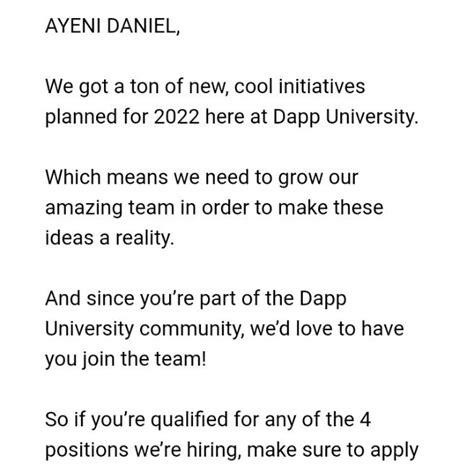 Daniel Ayeni On Linkedin Developer Opportunity People University