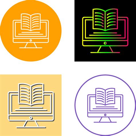Digital Learning Icon Design 45426575 Vector Art At Vecteezy