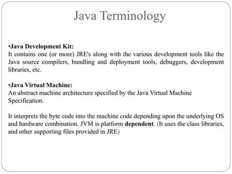 Unit 1 Core Java For Compter Science 3rd Ppt