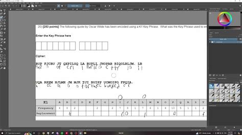 Codebusters K1 And K2 Practice Problems From Online Youtube