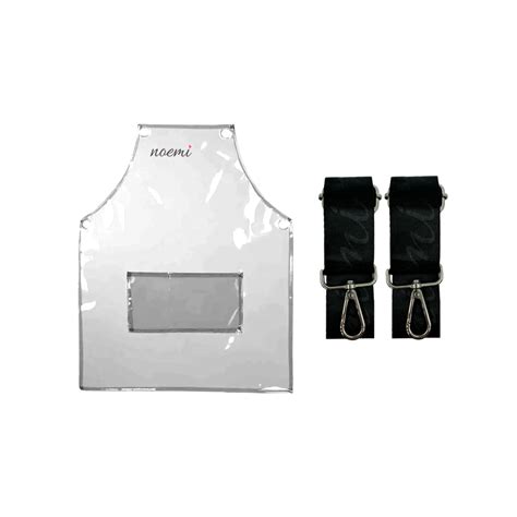 Noemi Clear Apron And Coloured Straps Set
