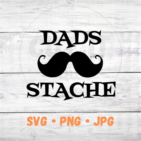 Dads Stache SVG Instant Download File Fathers Day SVG Dads Lolly Jar SVG Etsy