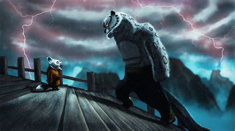 Shifu Contre Tai Lung Une Scène De Kung Fu Panda R Digitalart