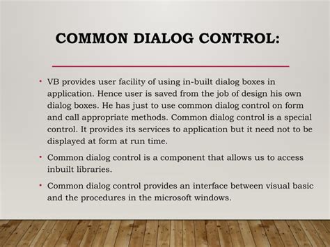 Unit 1 Visual Basic Presentation For It Ppt Unit 1 Visual Basic Presentation For It Ppt