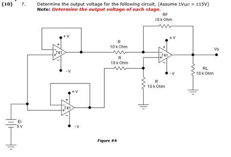 Solved Determine The Output Voltage For The Chegg Com