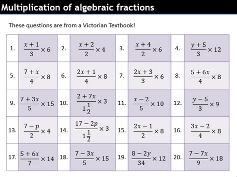 Multiplying And Dividing Algebraic Fractions Gcse Maths Guide