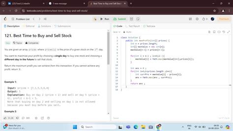 nandini s on linkedin 100daysofleetcode 100daysofcode