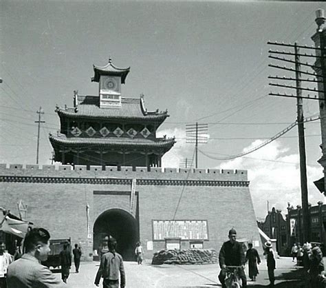 老照片1939 1940年的内蒙古归化城今呼和浩特老城