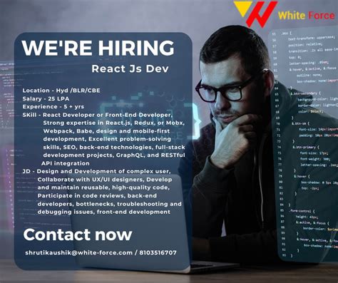 White Force Group On Linkedin Reactjs Reactdeveloper Reactnative