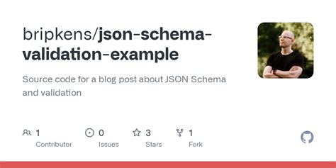 Github Bripkensjson Schema Validation Example Source Code For A Blog Post About Json Schema