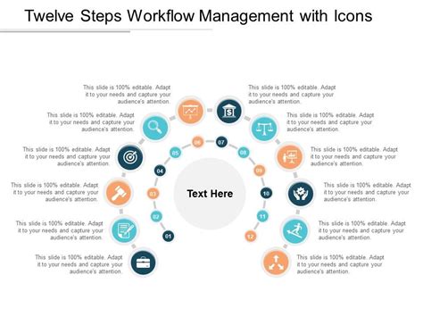 Twelve Steps Workflow Management With Icons Ppt PowerPoint Presentation Sli