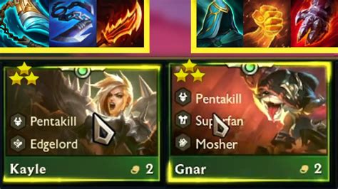 S10 3 Star Kayle Y Gnar Reroll ⭐⭐⭐ Fuerzala Ya En Tft 10 Youtube