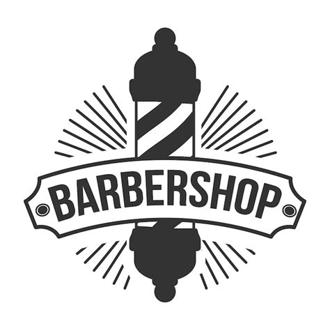 이발소 아이콘입니다 이발소 빈티지 로고벡터 그림 프리미엄 벡터