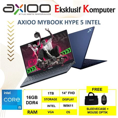 Jual Laptop Axioo Mybook Hype Intel Core I G Ram Gb Tb Ssd Windows Home Original