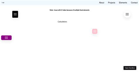 React Hamburger Menus Examples Codesandbox