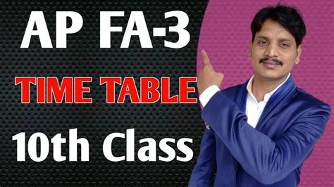 Ap FA Exam Timetable Ap FA Exam Syllabus For Th Class Ap Fa Exams