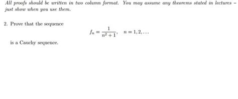 Solved All Proofs Should Be Written In Two Column Format Chegg Com