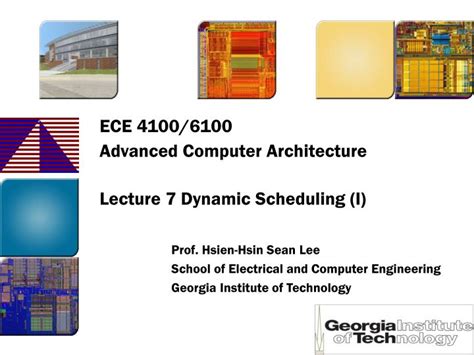 Ppt Ece 41006100 Advanced Computer Architecture Lecture 7 Dynamic